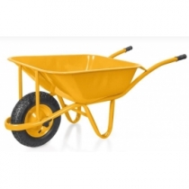 Brouette de chantier Acier Cuve carrée 80L Roues gonflées VITO