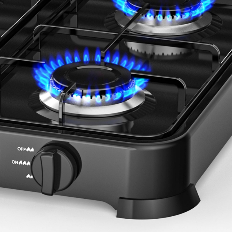 Plaque de cuisson gaz portable 4 feux 8800W Gaz Butane ou Propane