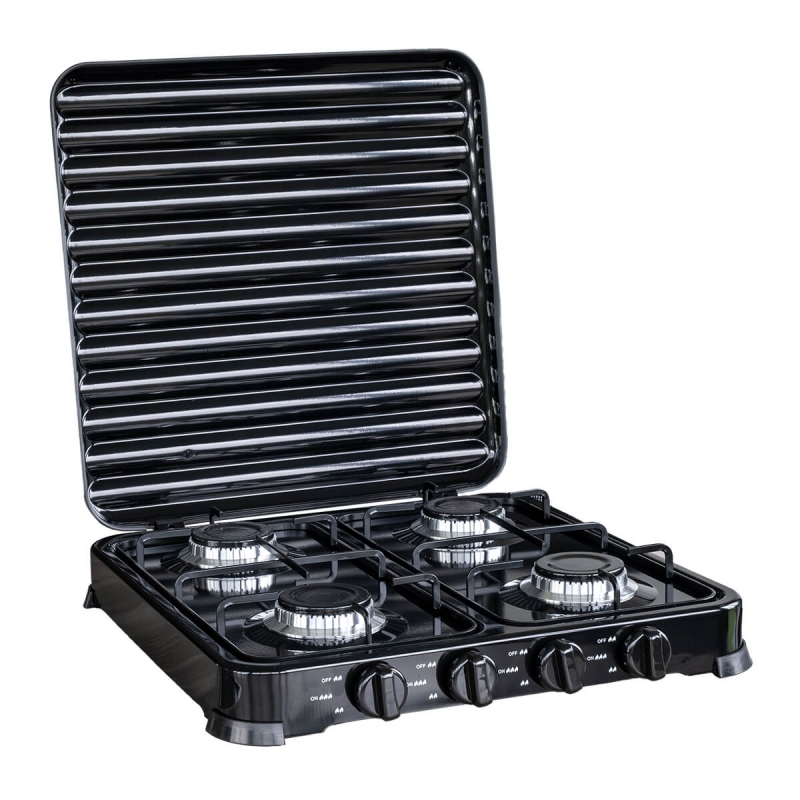 Plaque de cuisson gaz portable 4 feux 8800W Gaz Butane ou Propane